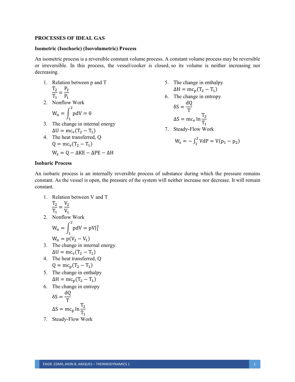Processes of Ideal Gases: Detailed Analysis and Problem Solutions ...