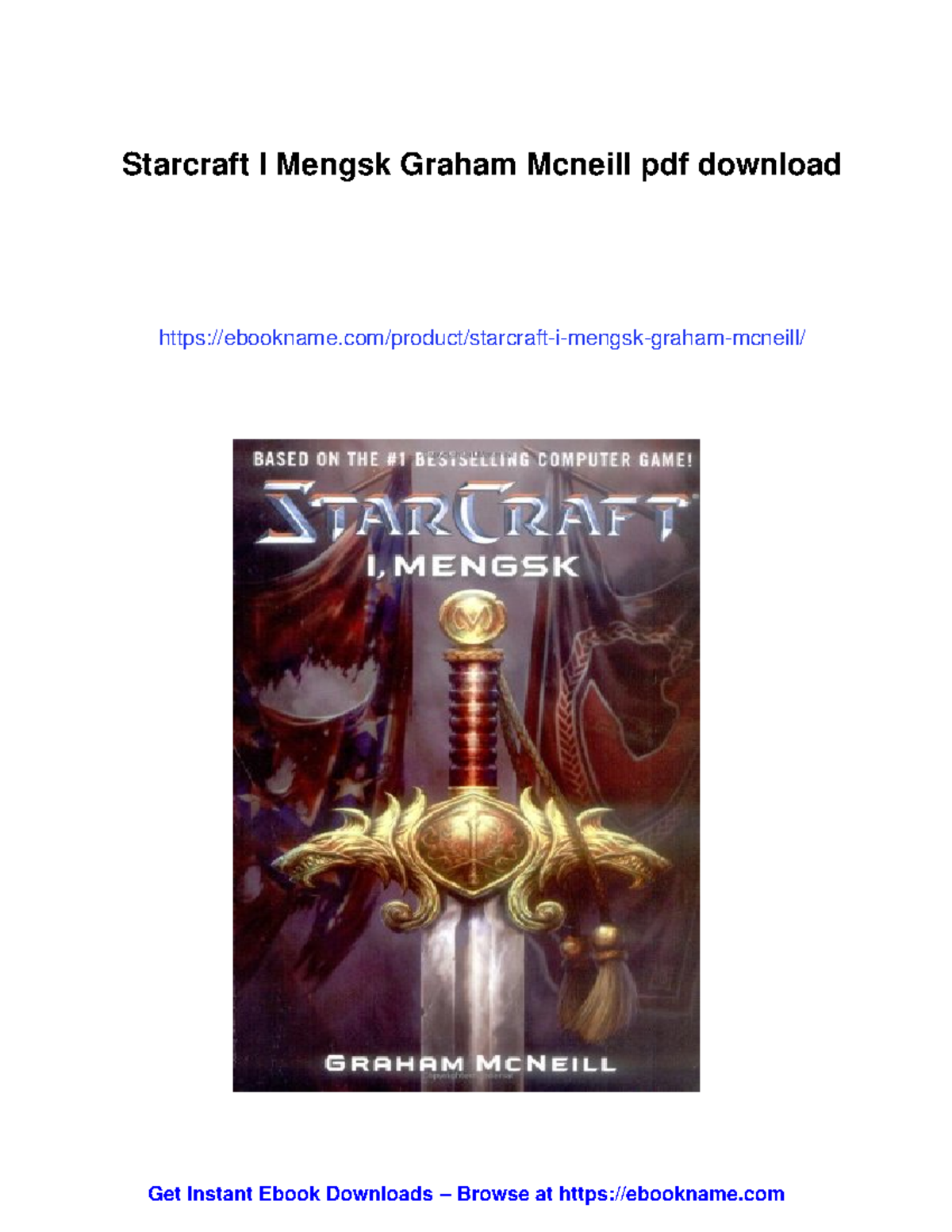 Starcraft I: I, Mengsk by Graham McNeill - PDF Download Guide - Studocu