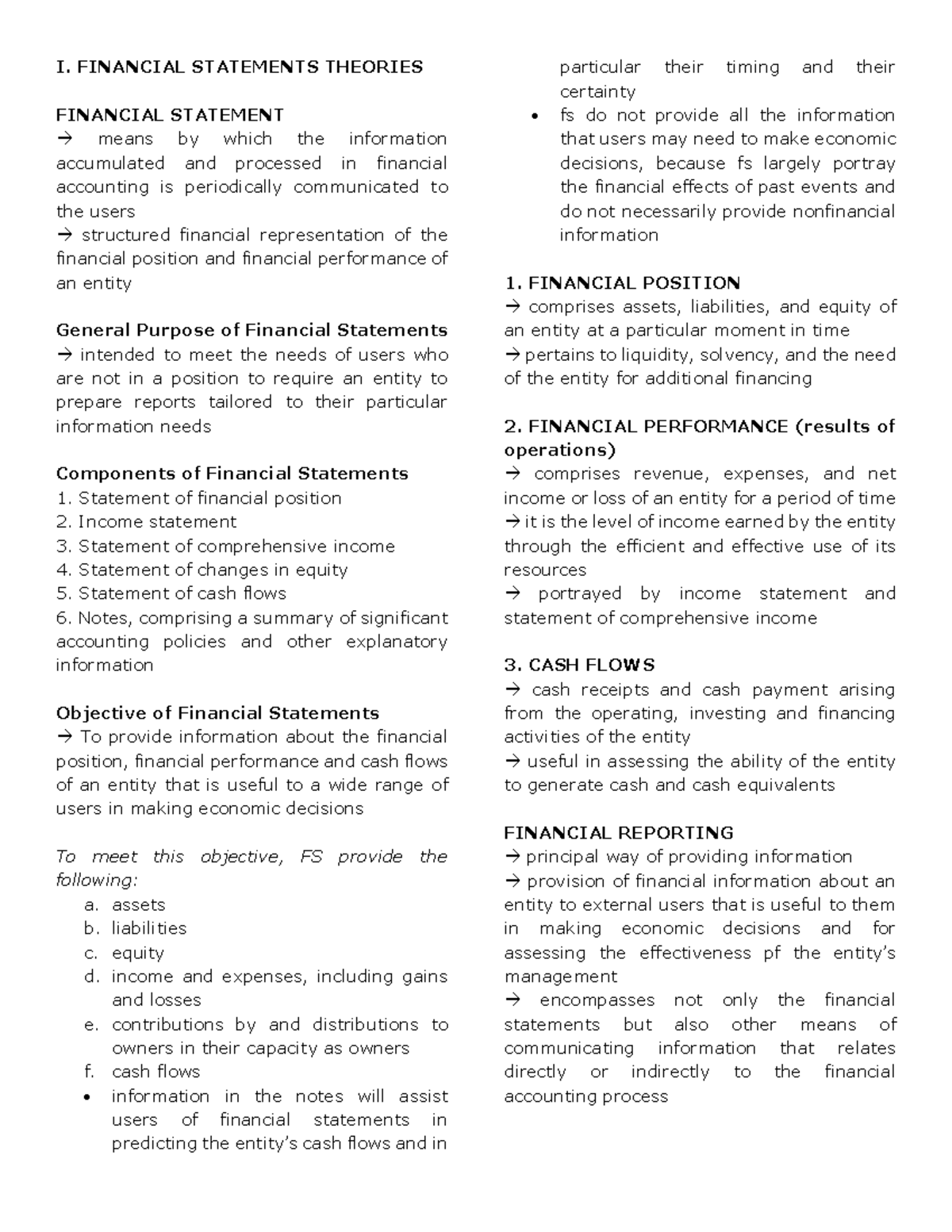 Chapter 1 - Financial Statements in Intermediate Accounting 3 - Studocu