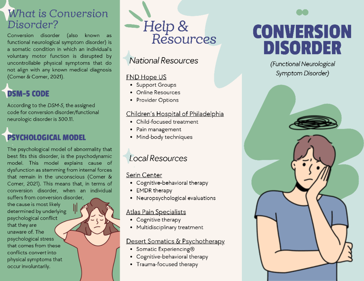 PSY-470 Understanding Conversion Disorder: Symptoms, Causes, and ...