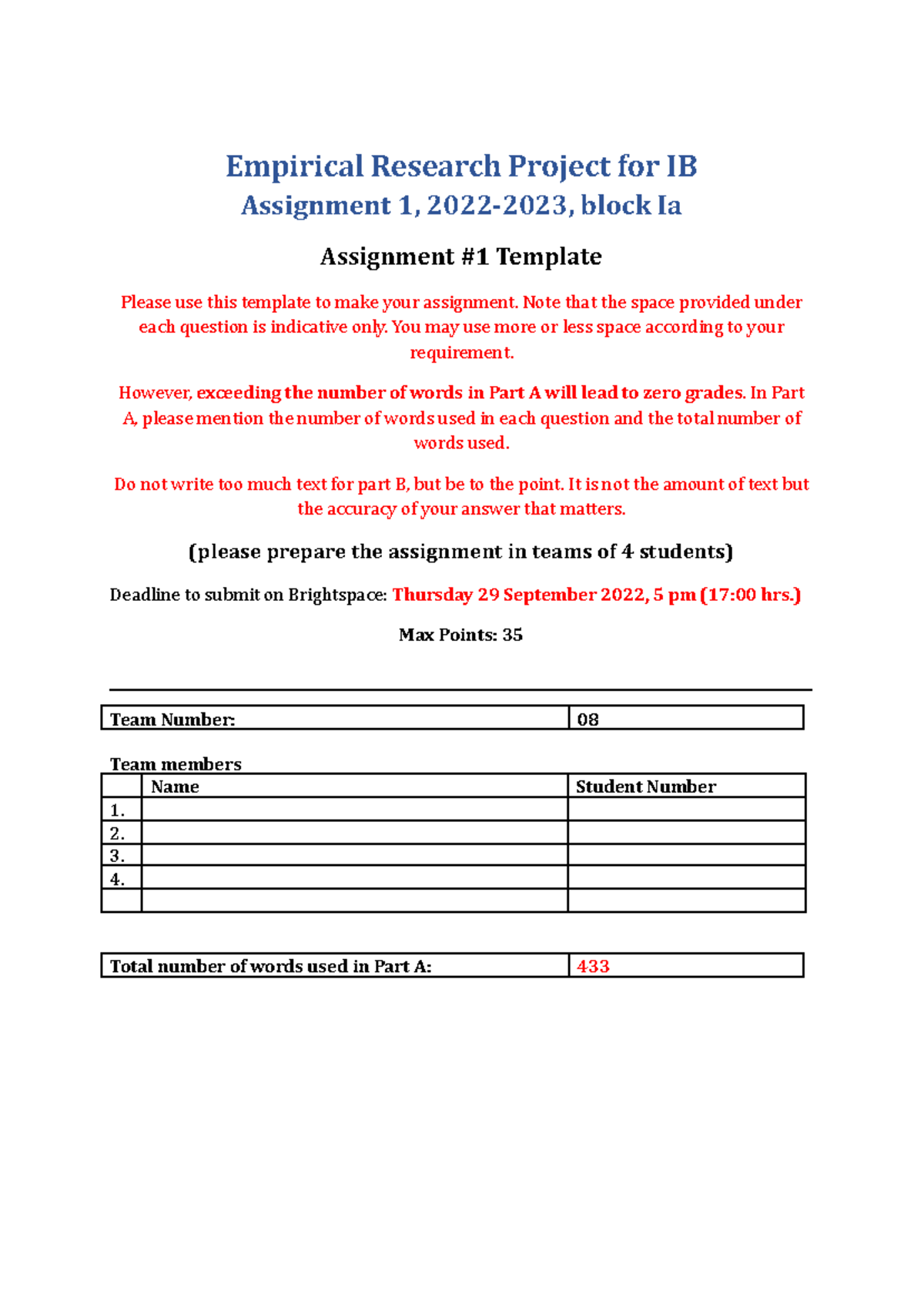 ERP2022 Assignment 01 Template - Empirical Research Project for IB Assignment 1, 2022-2023 ...
