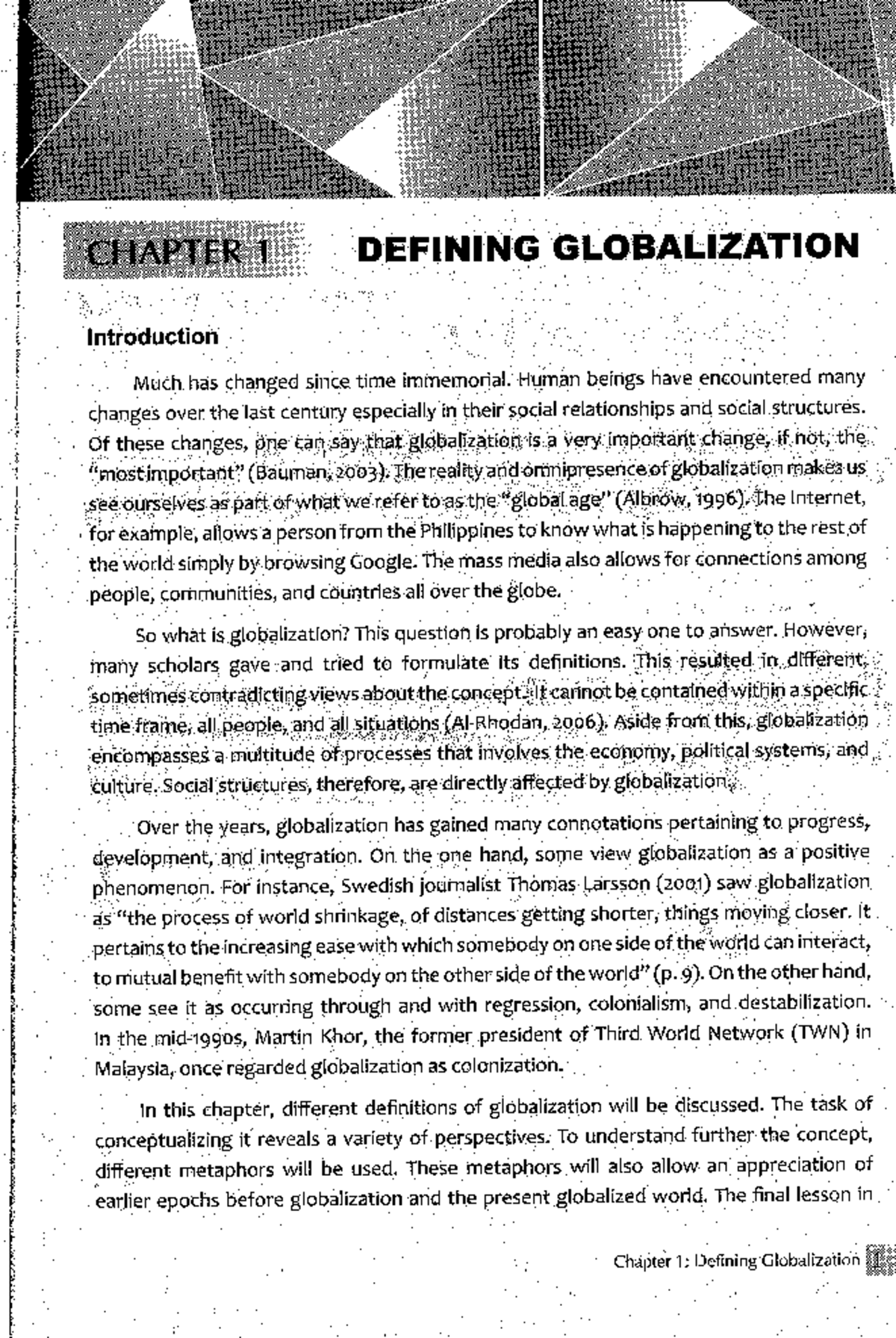 Module 1 - Globalization: Definitions, Metaphors, and Theories Overview ...