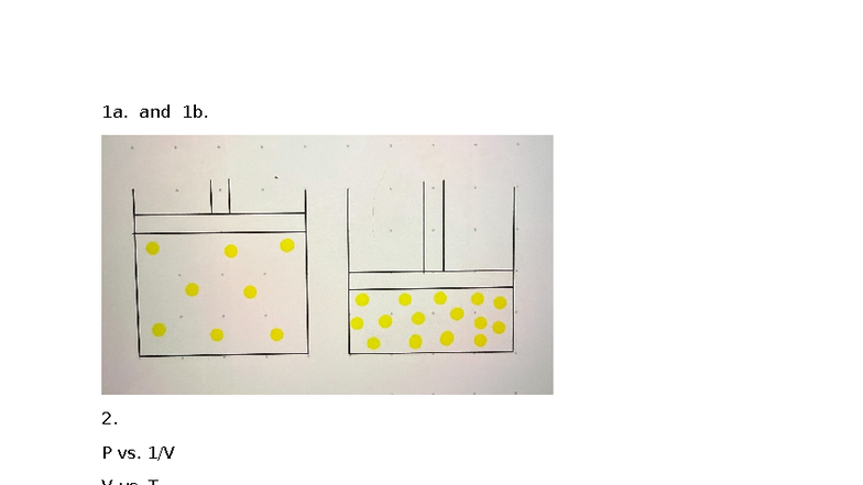 CHEM Practice Sheet 21 - .... - CHEM 105 - 1a. and 1b. 2. P vs. 1/V V ...