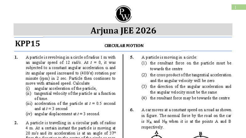 KPP15 Circular Motion Study Notes - Studocu