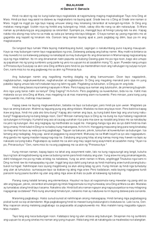 Antas ng Pagbasa - Antas Primarya (Elementary) 2. Antas Inspeksiyonal ...