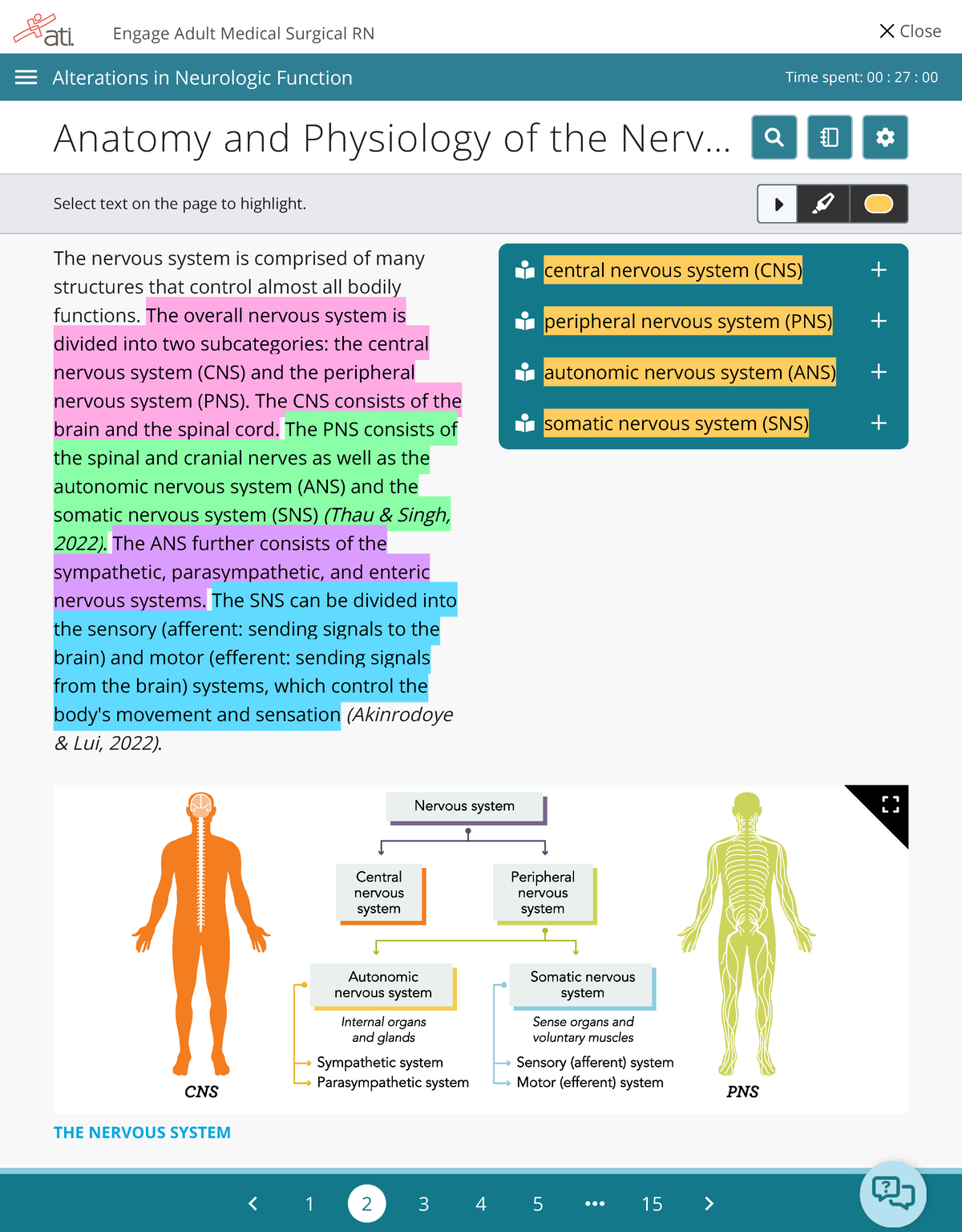 Alterations in Neurologic Function - Engage Adult Med Surg RN 2 - Studocu
