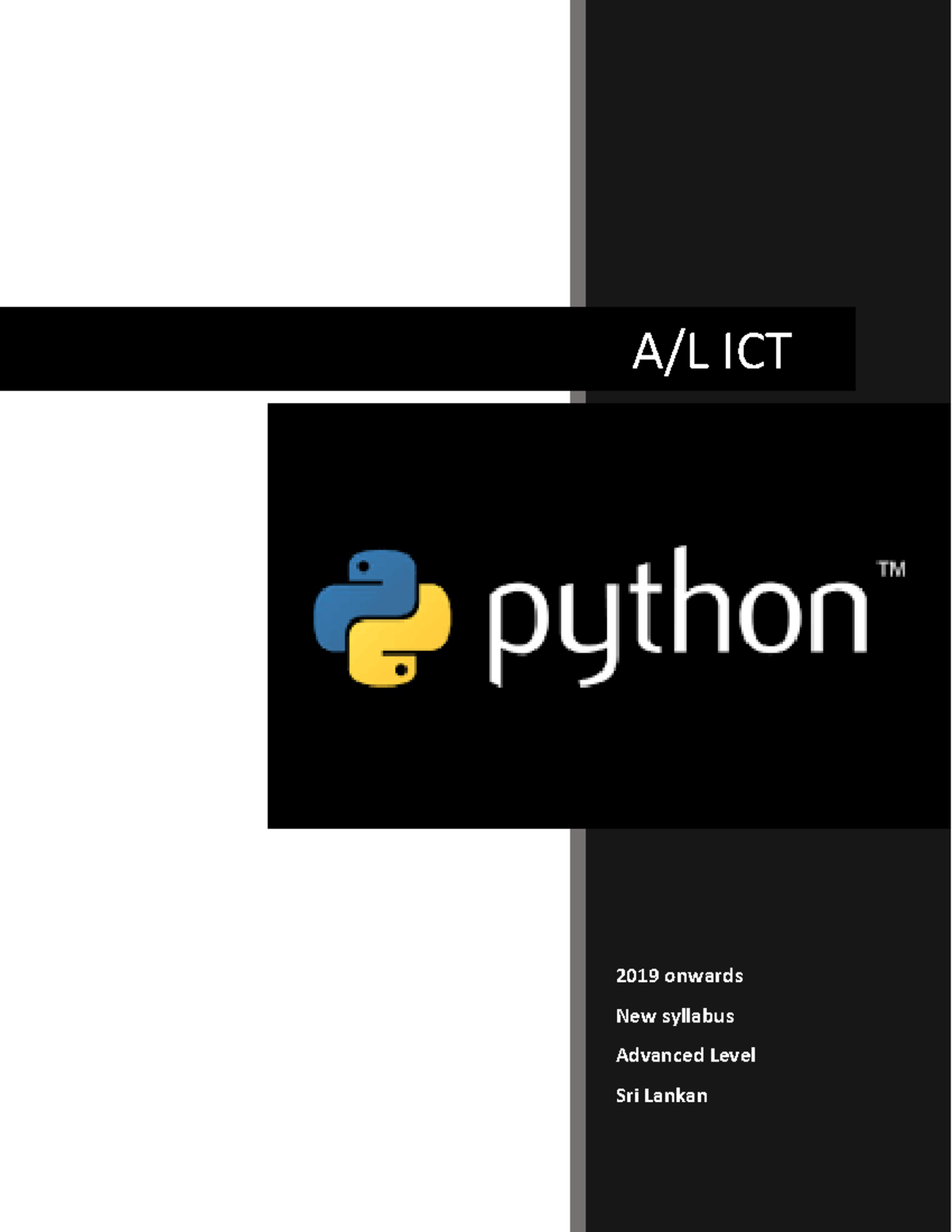 GCE A/L ICT 2019 Syllabus: Python Operators & Examples - Studocu