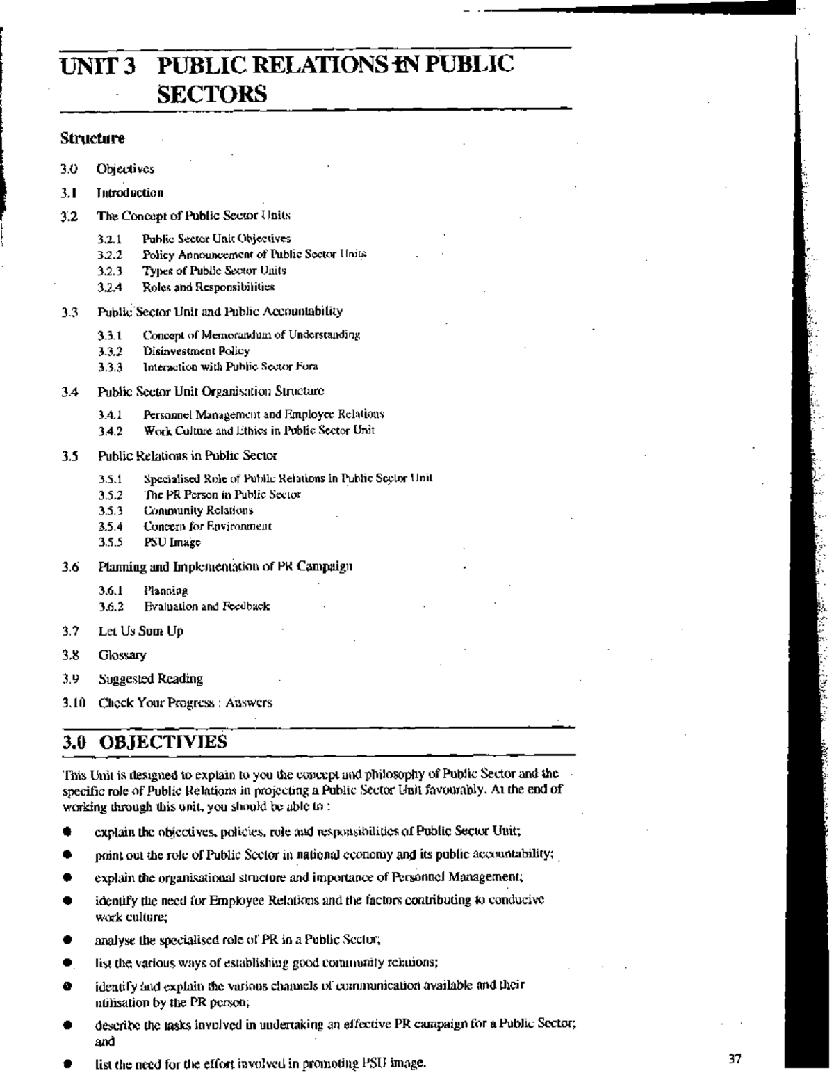 Unit-3 - Banking and finance - PUBLIC aJ PUBLIC SECTORS Structure 3 ...