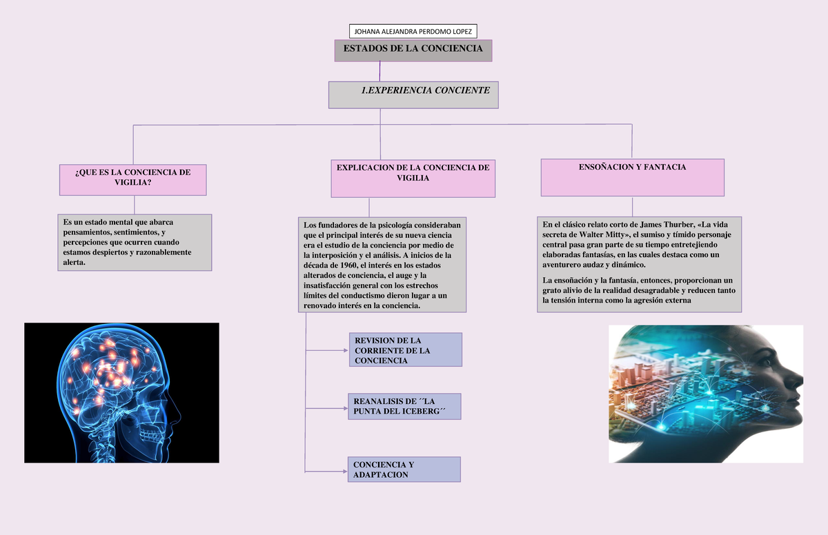 Tarea Psicología - Mapa Conceptual sobre Estados de la Conciencia - Studocu