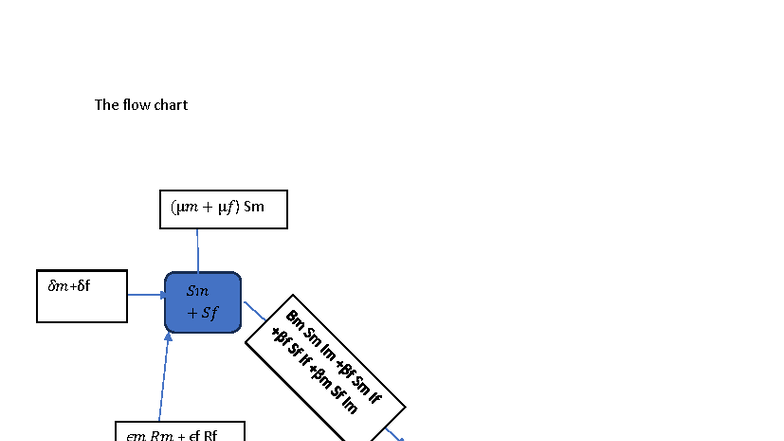 The flow chart - Foundational Mathematics - 𝑆𝑚 + 𝑆𝑓 𝐼𝑚 + 𝐼𝑓 𝑅𝑚 + 𝑅𝑓 The ...