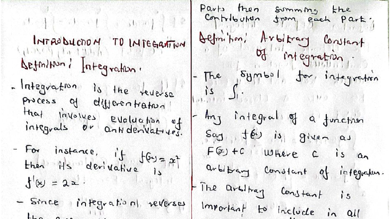Lesson 1 Notes - Introduction to Integration (Course Code: PSY101 ...