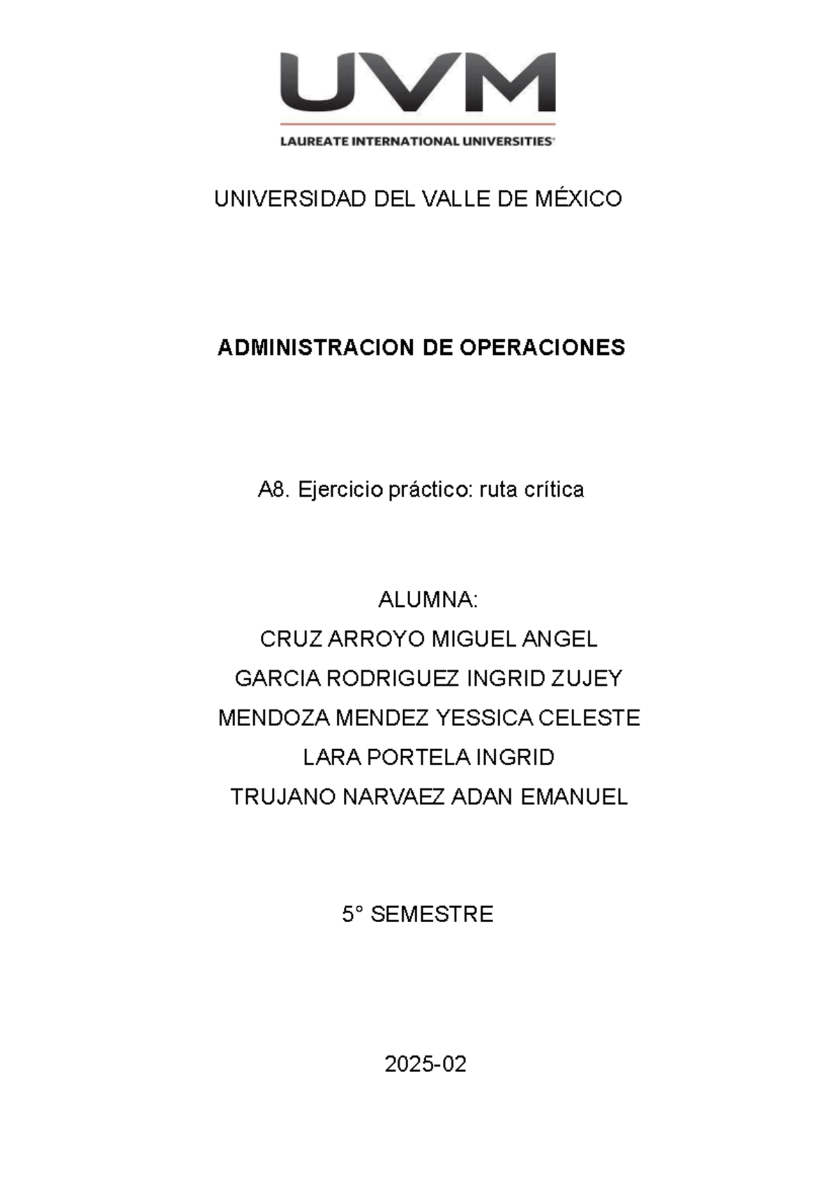 A8 ILP - Actividad 8: Ruta Crítica en Administración de Operaciones ...