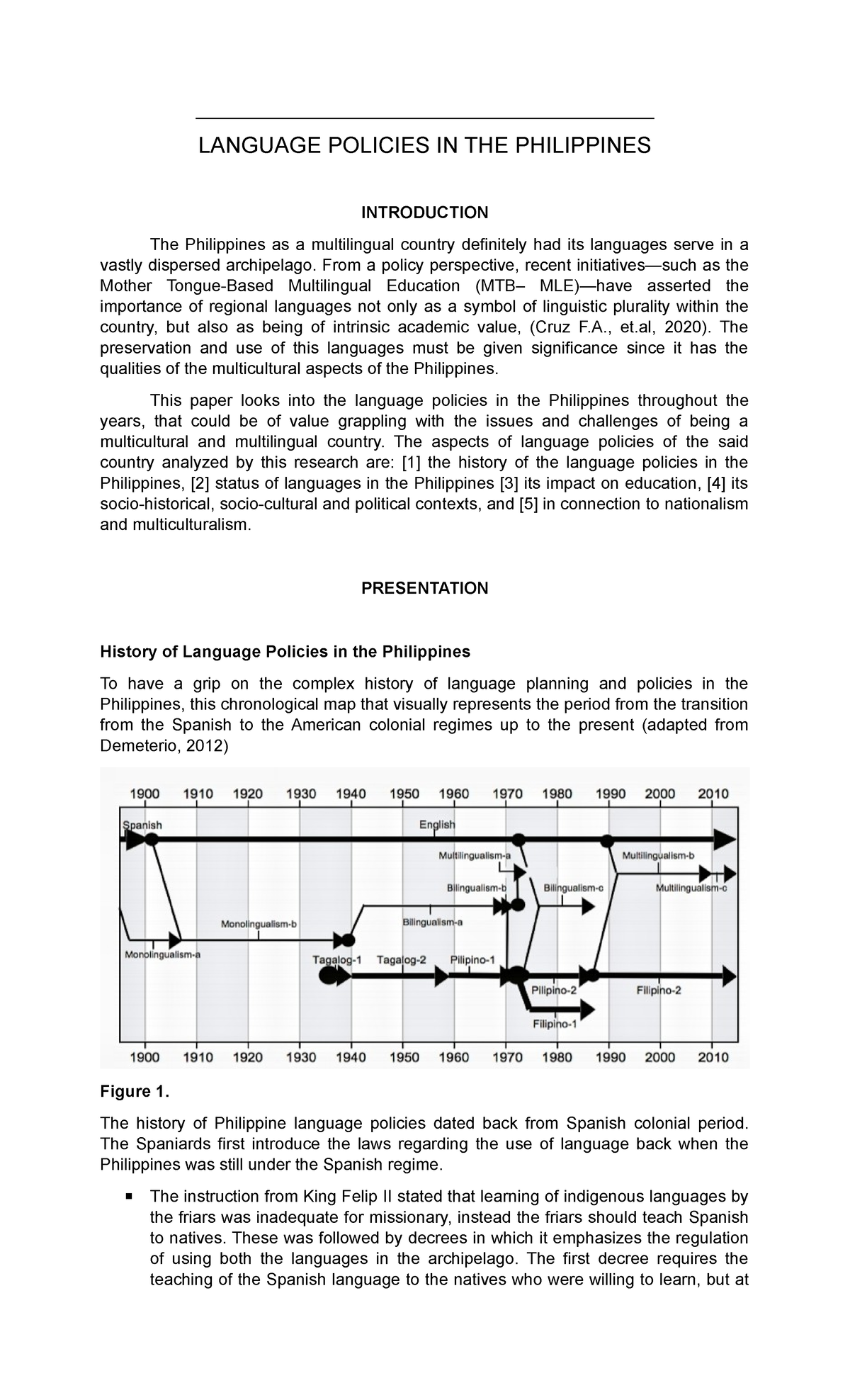 Language Policies and Multilingual Education in the Philippines - Studocu