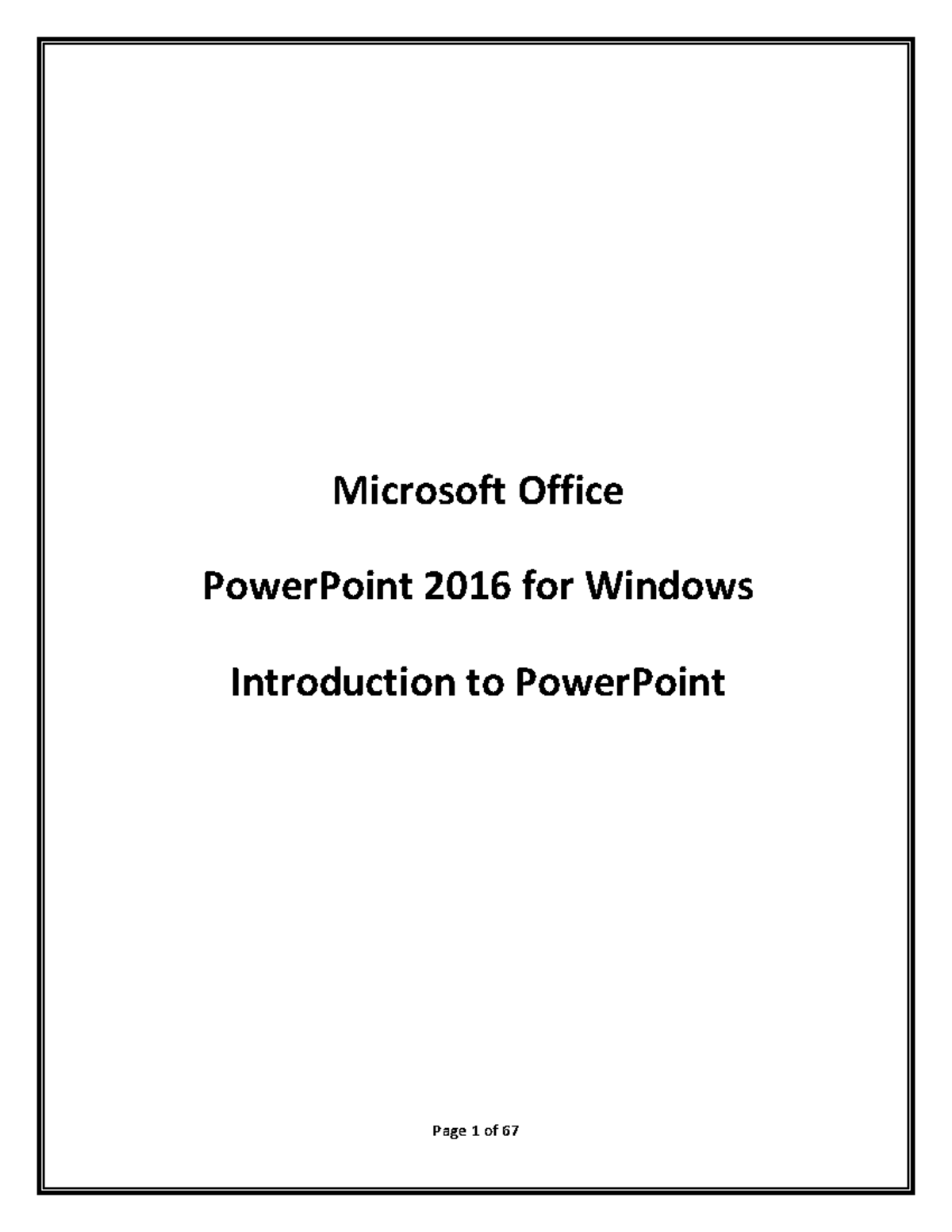 Microsoft Office PowerPoint 2016: A Comprehensive Intro Guide - Studocu