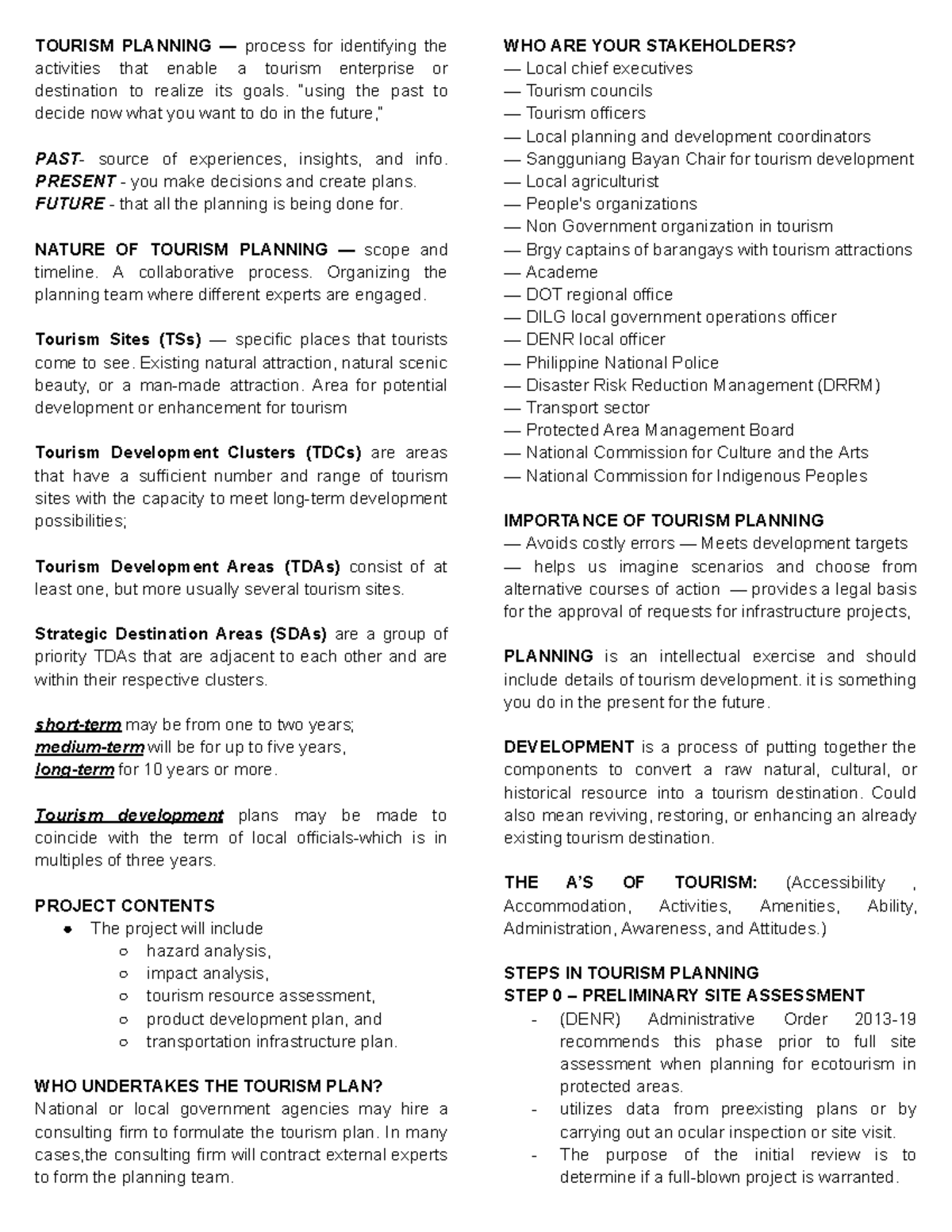 TPPD - Comprehensive Overview of Tourism Policy Planning Strategies ...