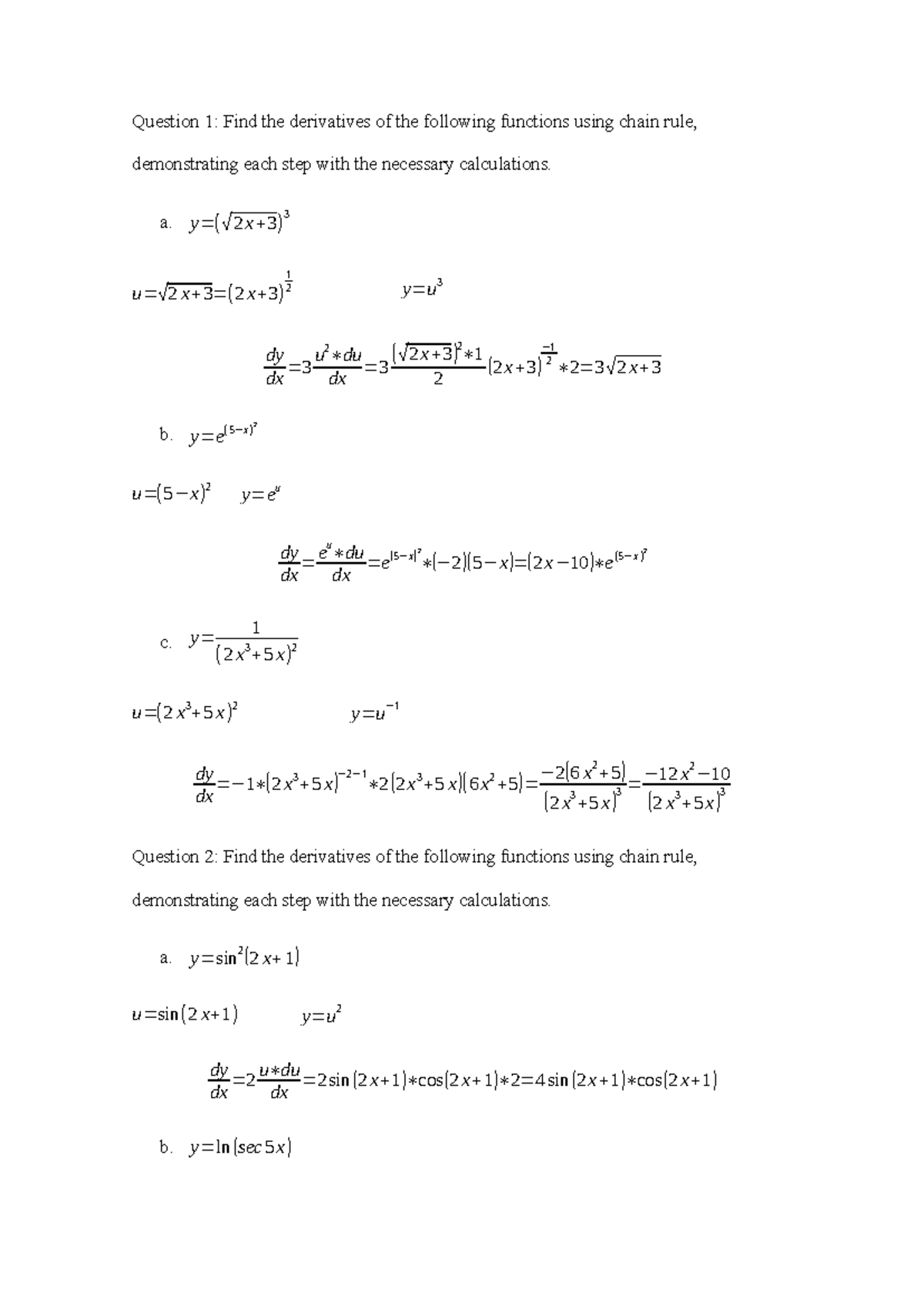 Week 4 - Unit 4 Assignment: Derivatives & Tangent Lines - Studocu