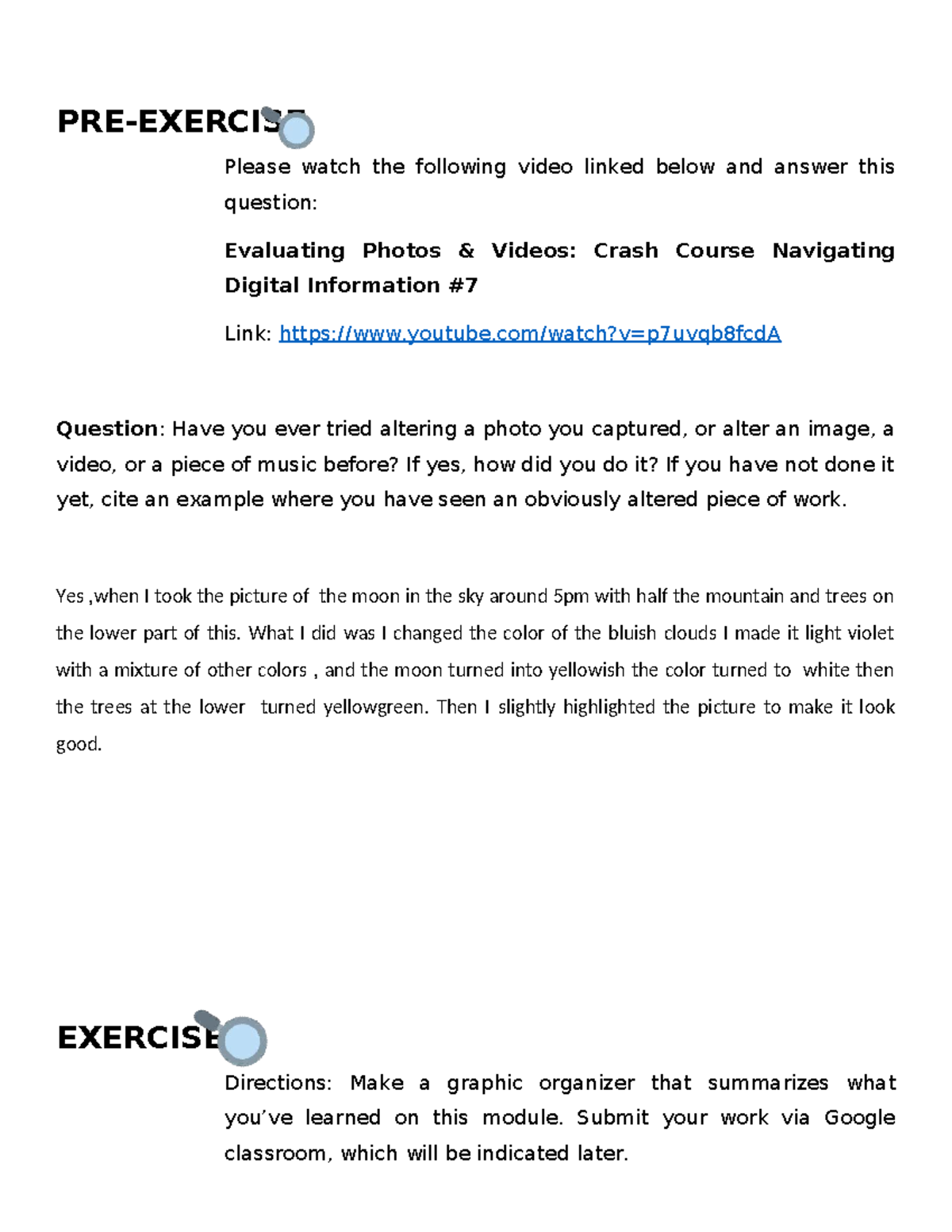 Module 6 Worksheet: Evaluating Digital Media Alterations and Summary ...