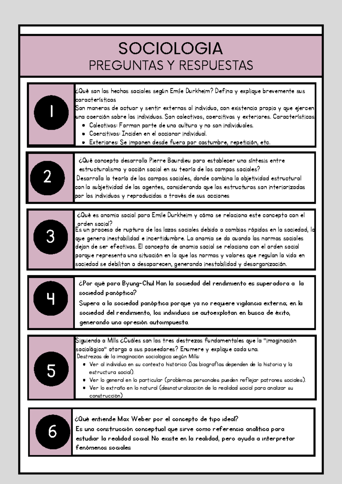 Preguntassociologia - preguntas que suelen repetirse en el examen final ...