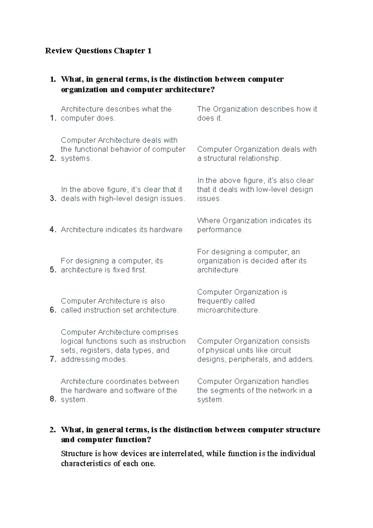 Review questions chapter 1 1 - Review Questions Chapter 1 1. What, in ...