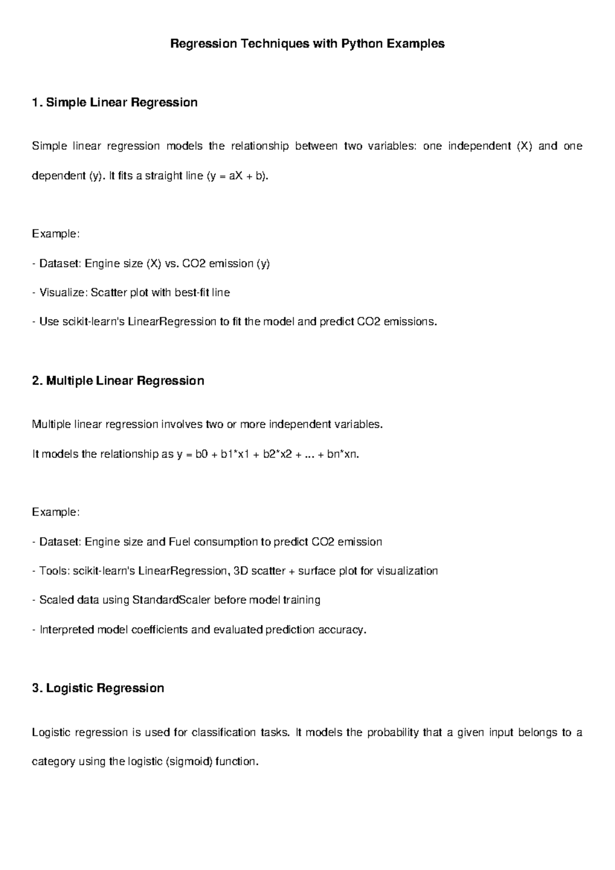 Regression Techniques with Python: Simple & Multiple Linear Regression ...