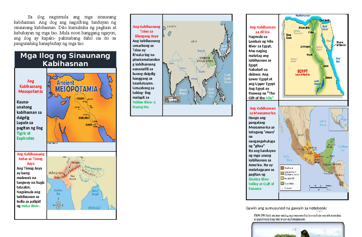 3 Mga Ilog at Kabihasnan: Mesopotamia at Indus - Studocu
