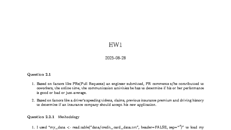 HW1 Solution: Performance Analysis & Accuracy Evaluation - Studocu