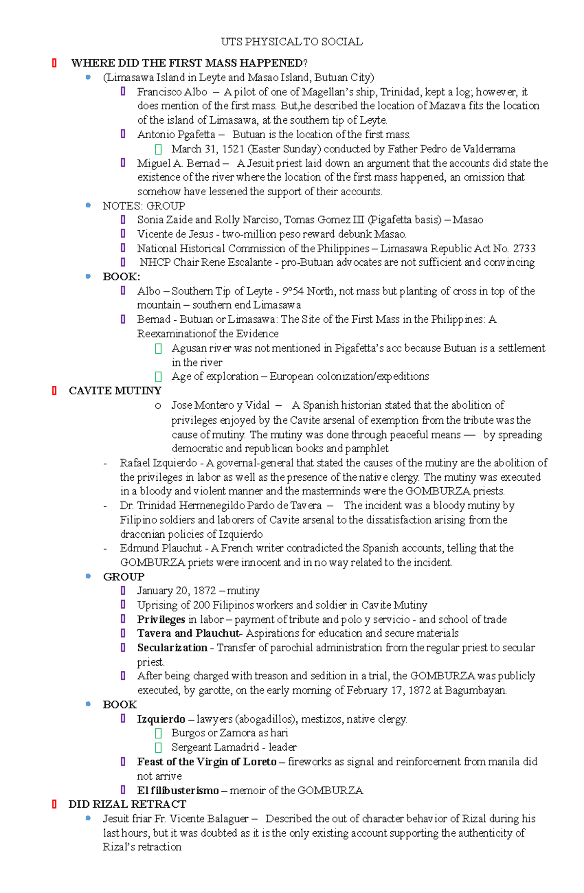 History CASE Study Notes - Readings in the Philippine History - PUP ...
