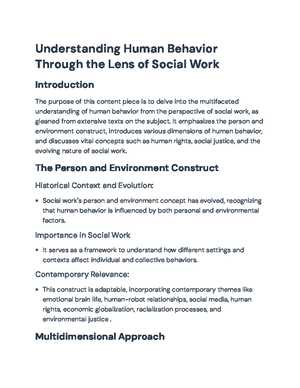 [Solved] Discuss how you can use a risk and resiliency framework - Human Behavior in the Social ...