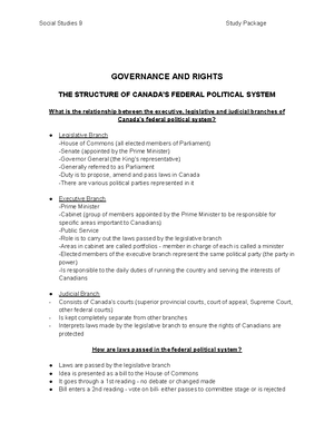 Social Studies - Grade: 10 - High School - Canada - Studocu