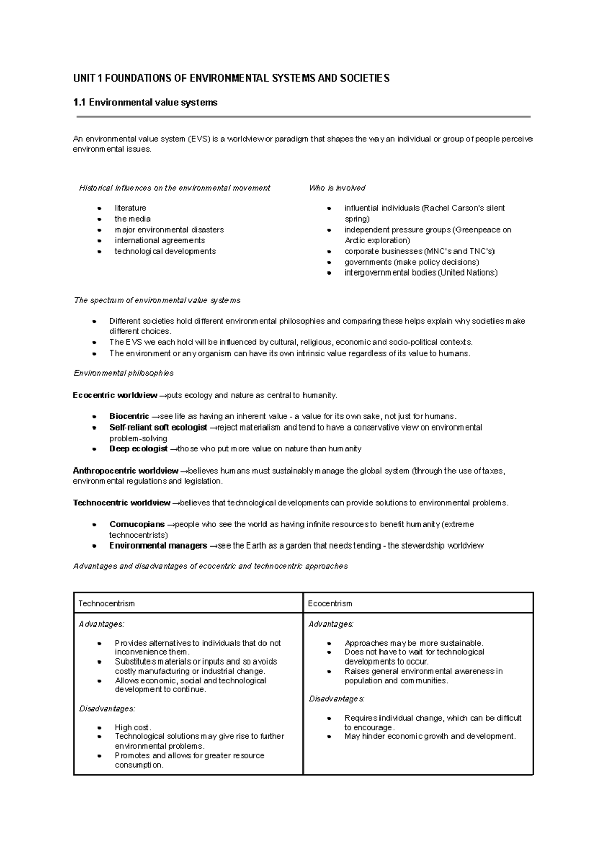 ESS Notes: Environmental Value Systems, Models, & Ecosystem Dynamics ...