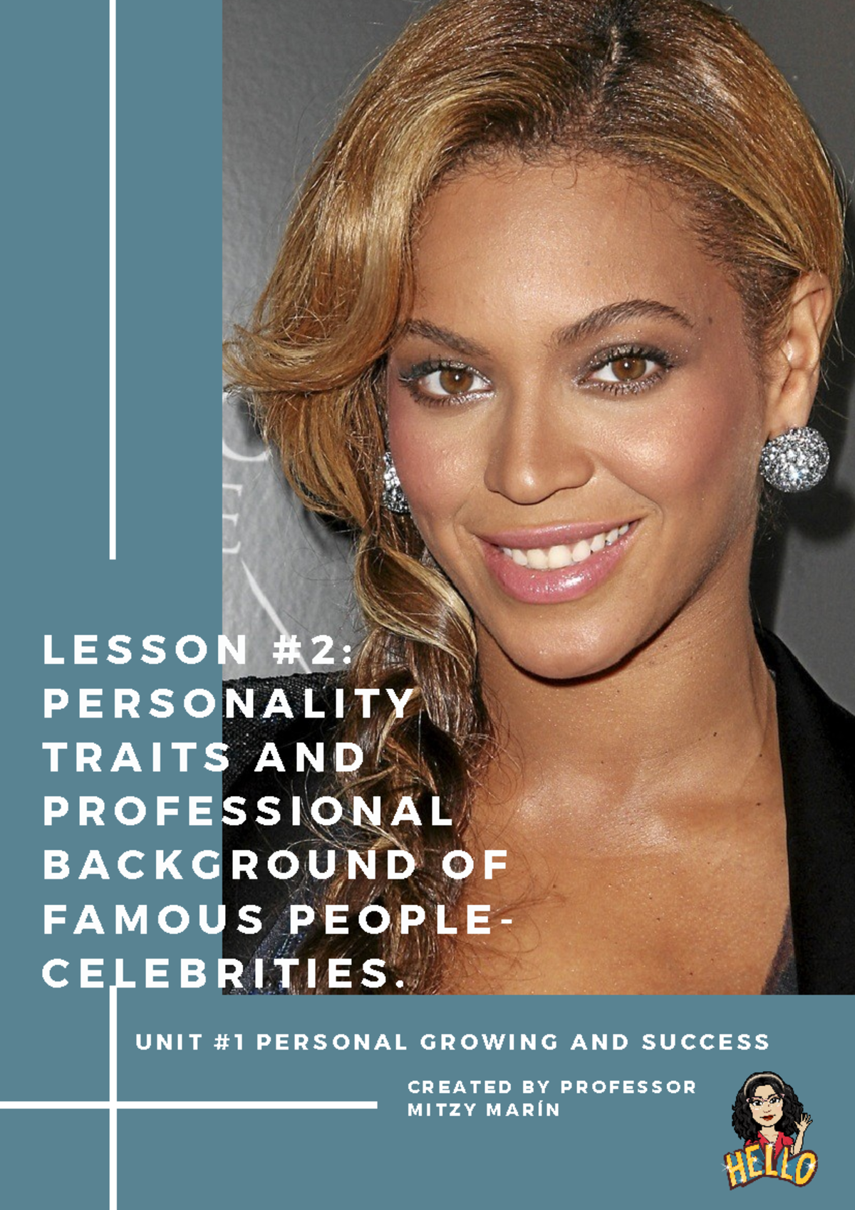 Lesson 2 - Personality Traits & Professional Background of Celebrities ...