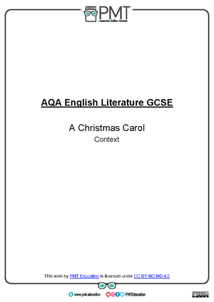 Themes A Christmas Carol AQA English Literature GCSE - AQA English ...