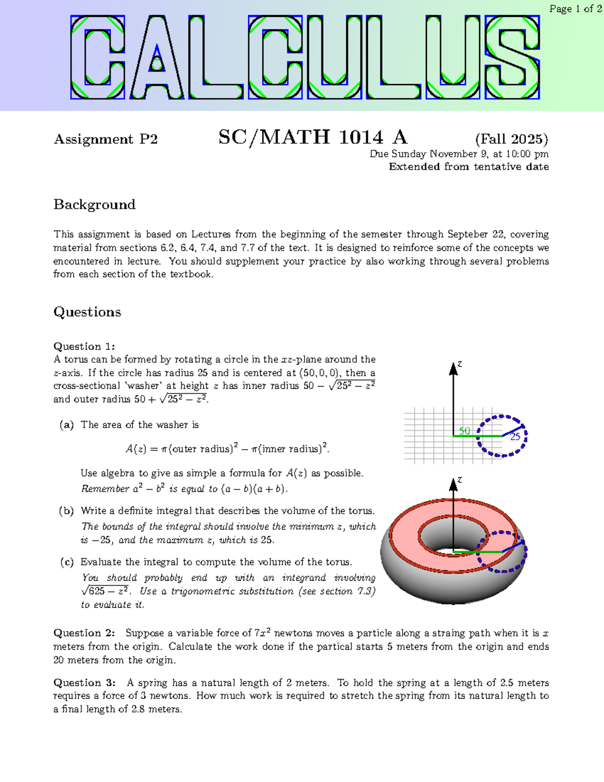 Assignment P2 1014 A (Fall 2025) - Problem Set & Solutions - Studocu