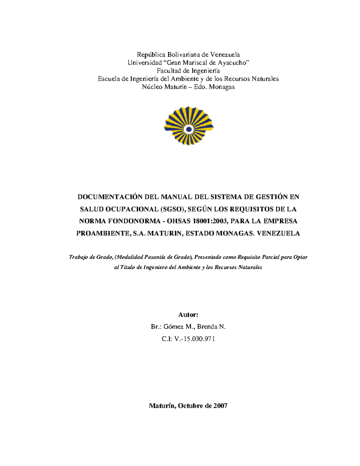 SSO Osasa - manuales de diseños de normas y procedimientos en ...