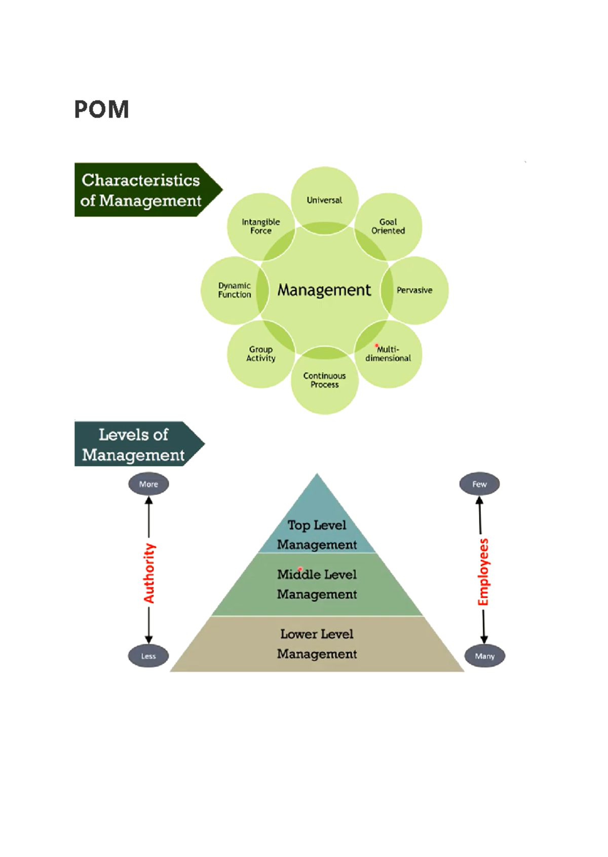 POM - Characteristics and Functions of Management: A Comprehensive ...