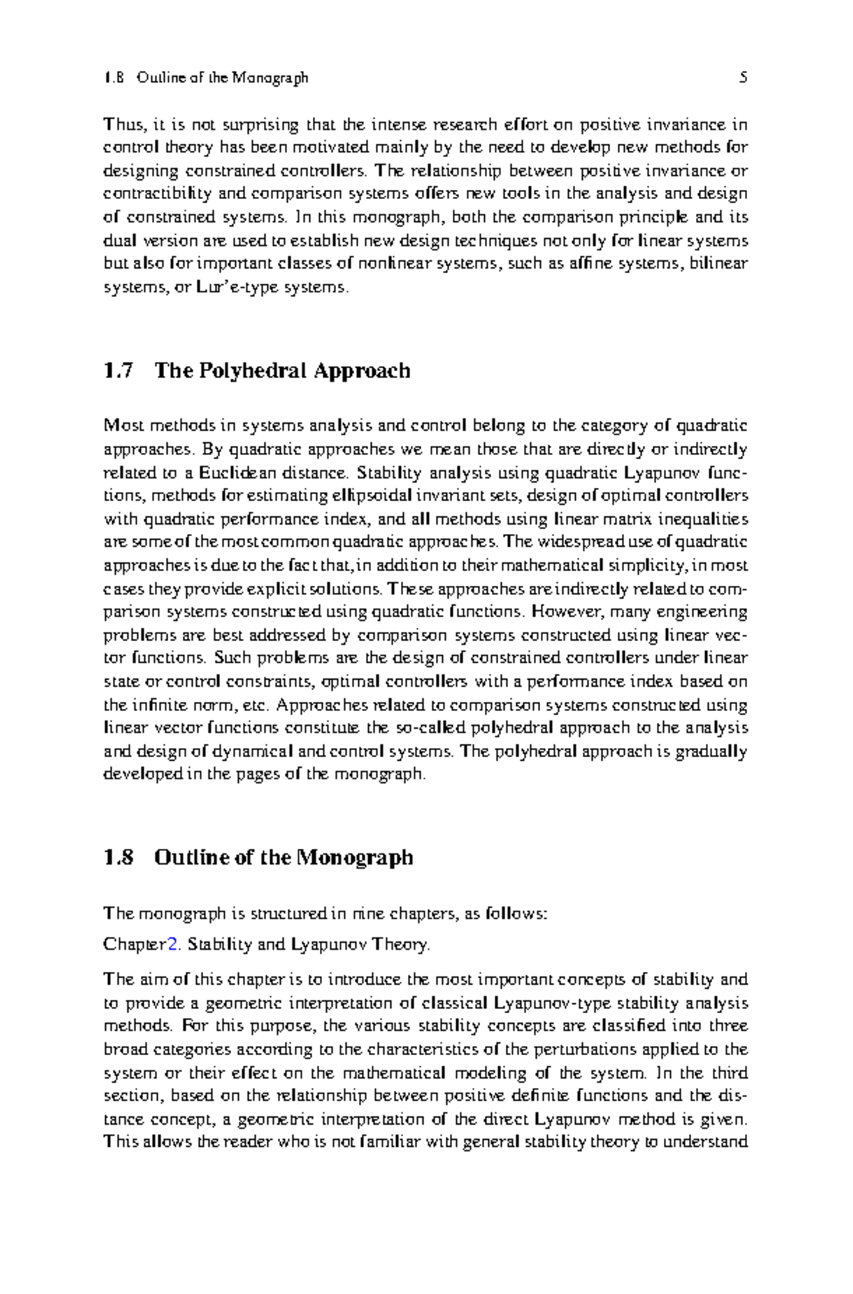 Comparison Methods in Control: Monograph Outline and Key Concepts - Studocu