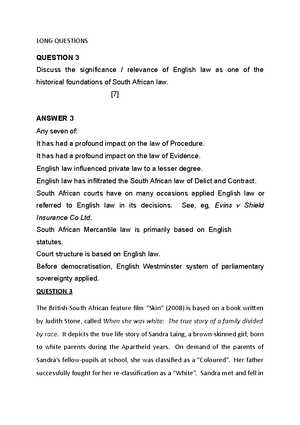 Chapter 1 The Law - Summary Beginner's Guide for Law Students - Chapter ...