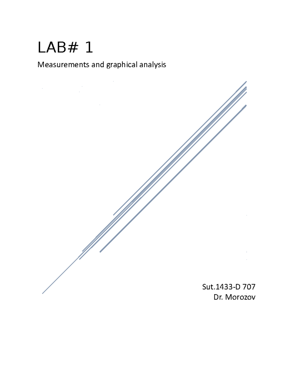 Physics LAB #1 - Measurements and Graphical Analysis - Studocu