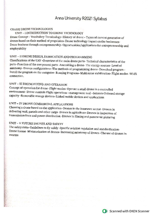 OD Lesson Notes: Introduction to Drone Technologies and Applications ...