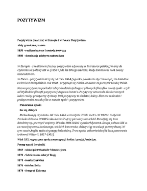 Lalka - Bolesław Prus - Notatki z zajęć - LALKA – Bolesław Prus ...