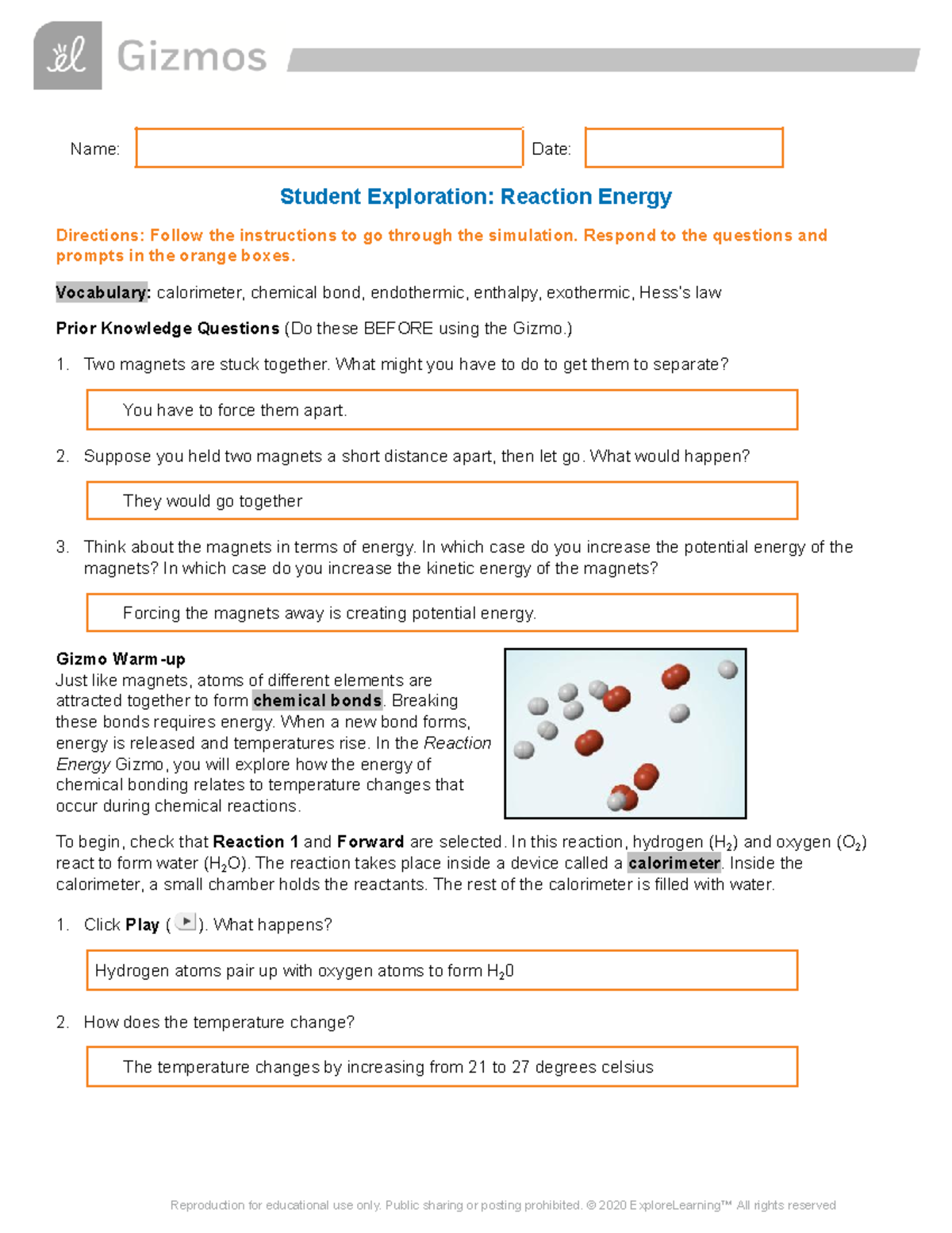Chemistry 101: Exploring Reaction Energy in Chemical Processes - Studocu