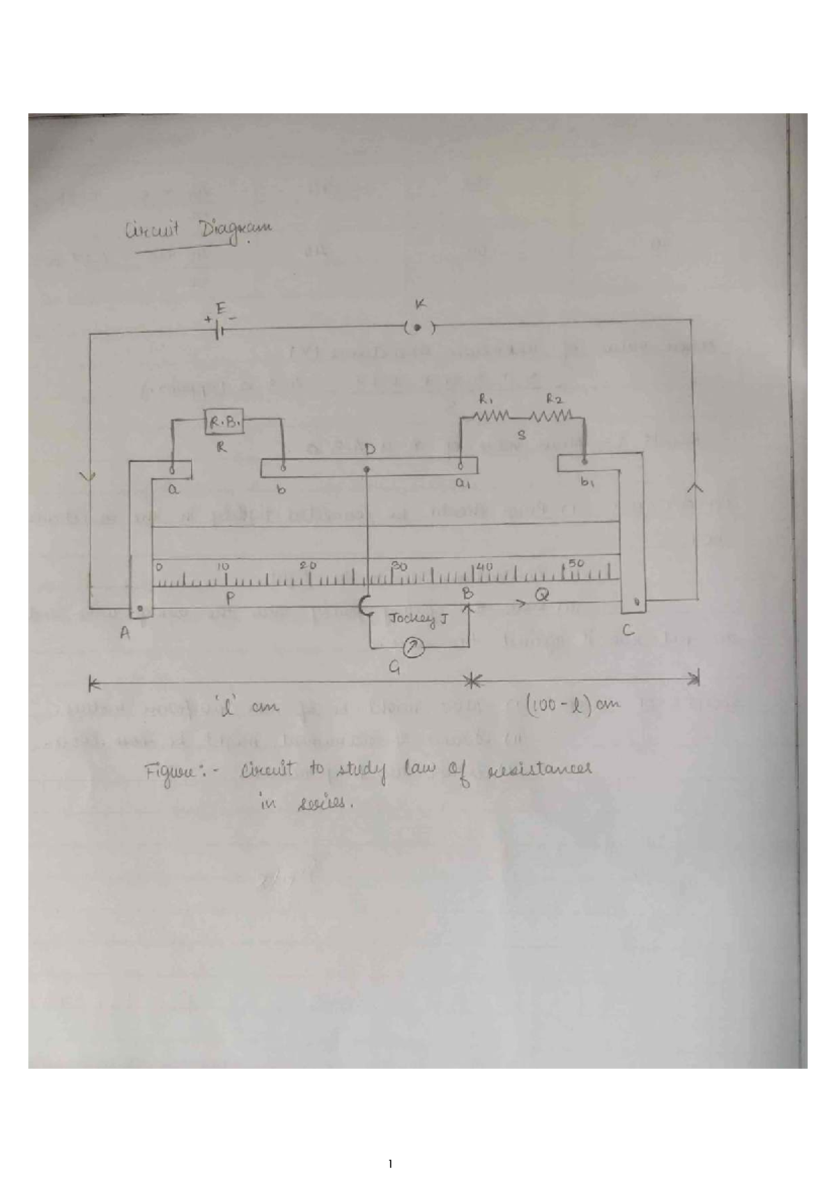 Physics Experiment 2: Series Resistance Verification Using Meter Bridge ...