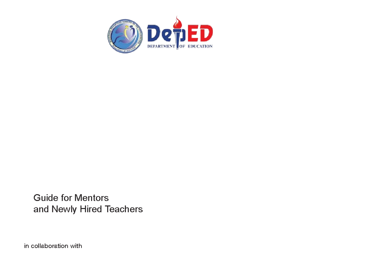 Teacher Induction Program (TIP) Guide for Mentors & New Teachers - Studocu