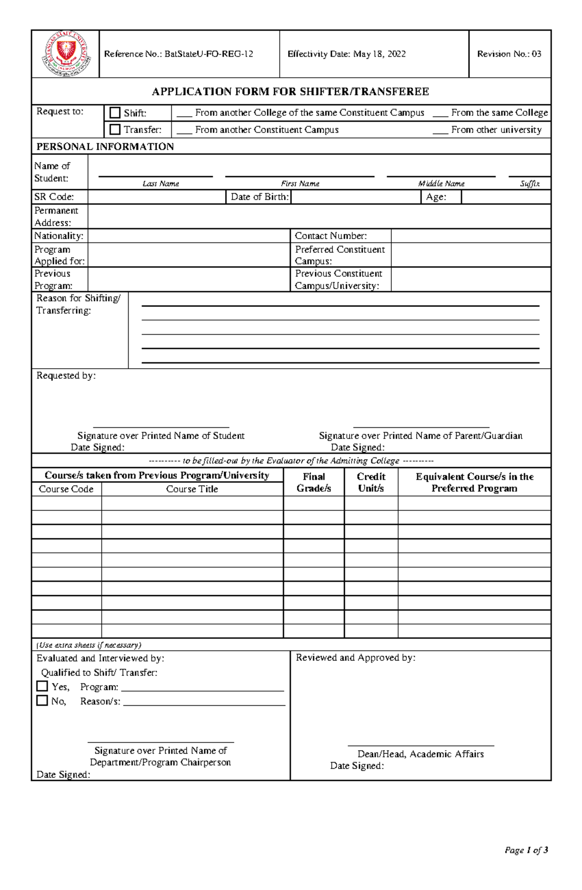 Bat State U-FO-REG-12 Application%20Form%20for%20Shifter,%20Transferee ...