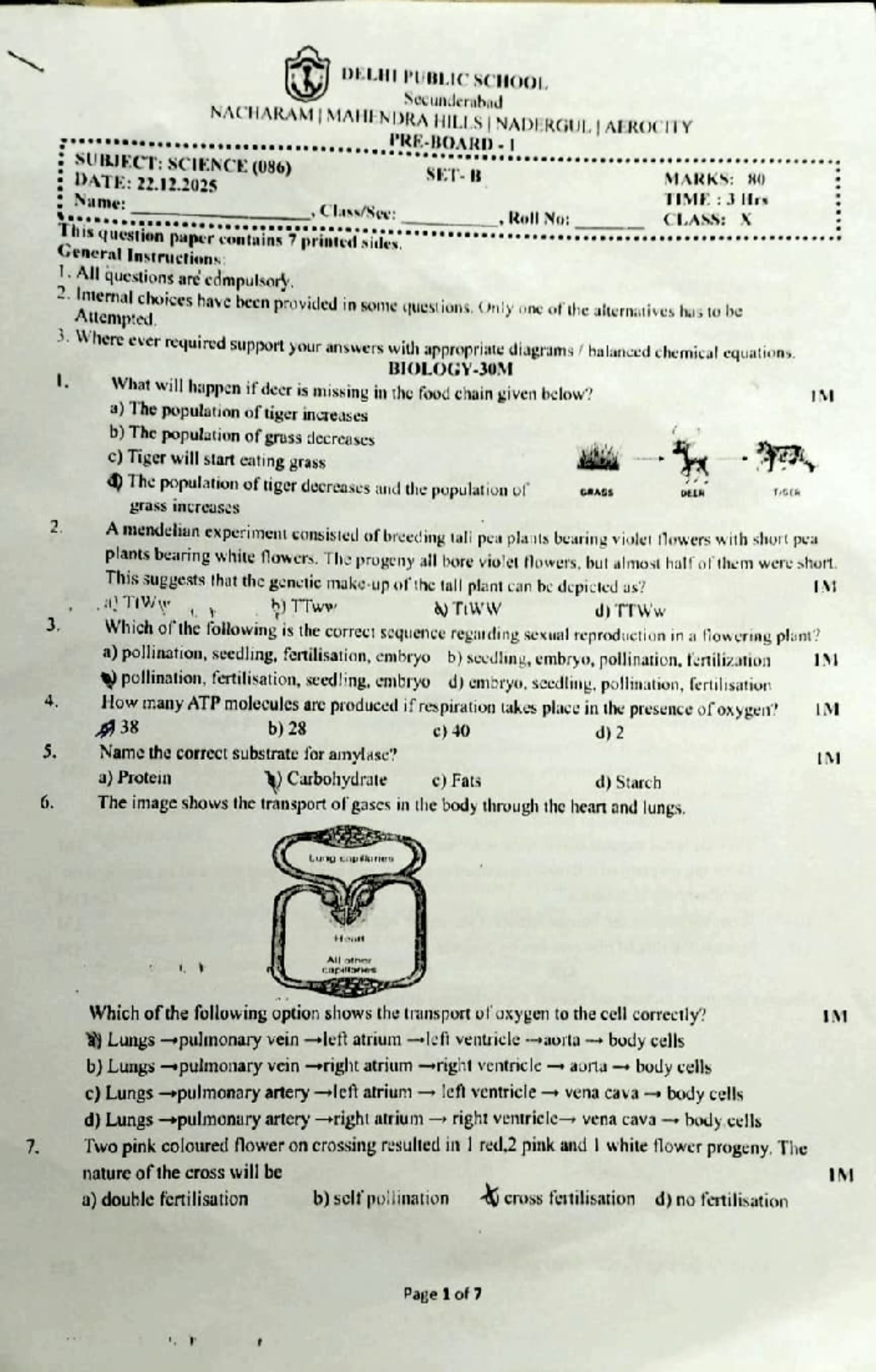 DPS Preboard-1 2025 Science Exam Paper (086) for Class X - Studocu