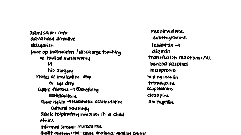 Mini Exit Exam-2: Comprehensive Review of Nursing Topics - Studocu