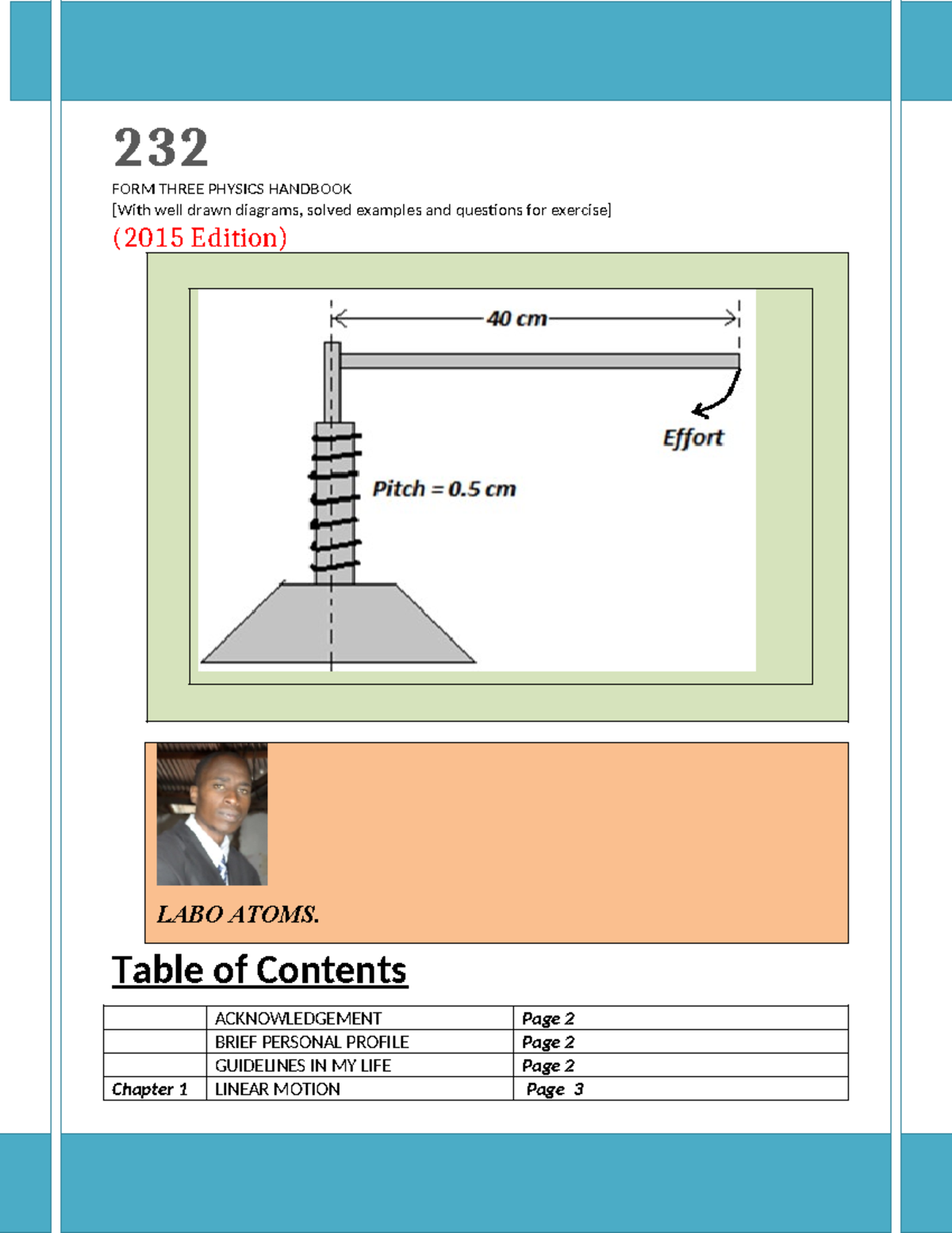 FORM 3 PHYSICS HANDBOOK - 2015 EDITION - WITH DIAGRAMS & EXAMPLES - Studocu
