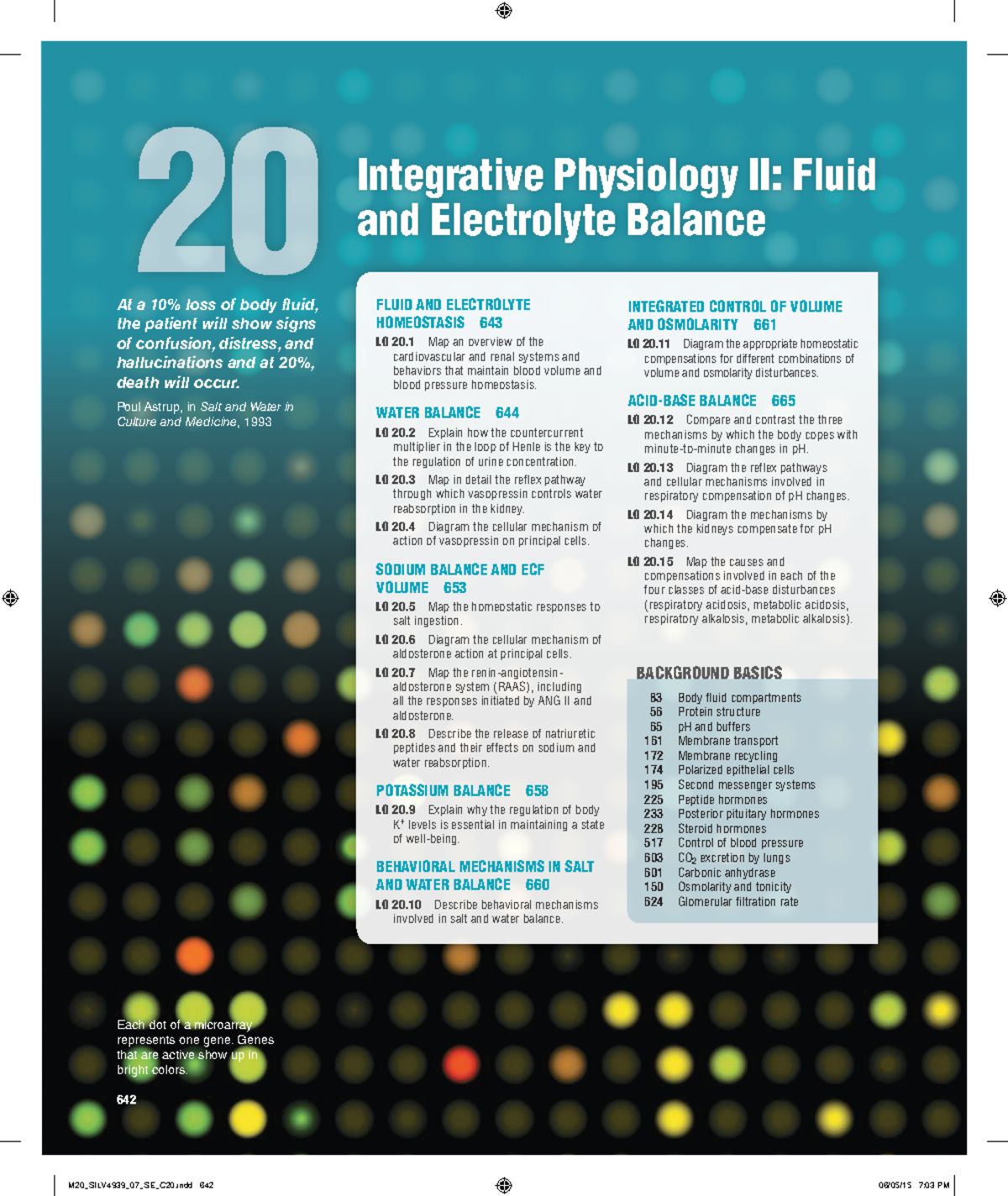 Integrative Physiology II: Fluid & Electrolyte Balance (20) - Studeersnel