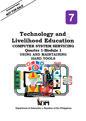 CSS-TLE-8 - CSS 7 module - K-12 –TECHNOLOGY AND LIVELIHOOD EDUCATION ...