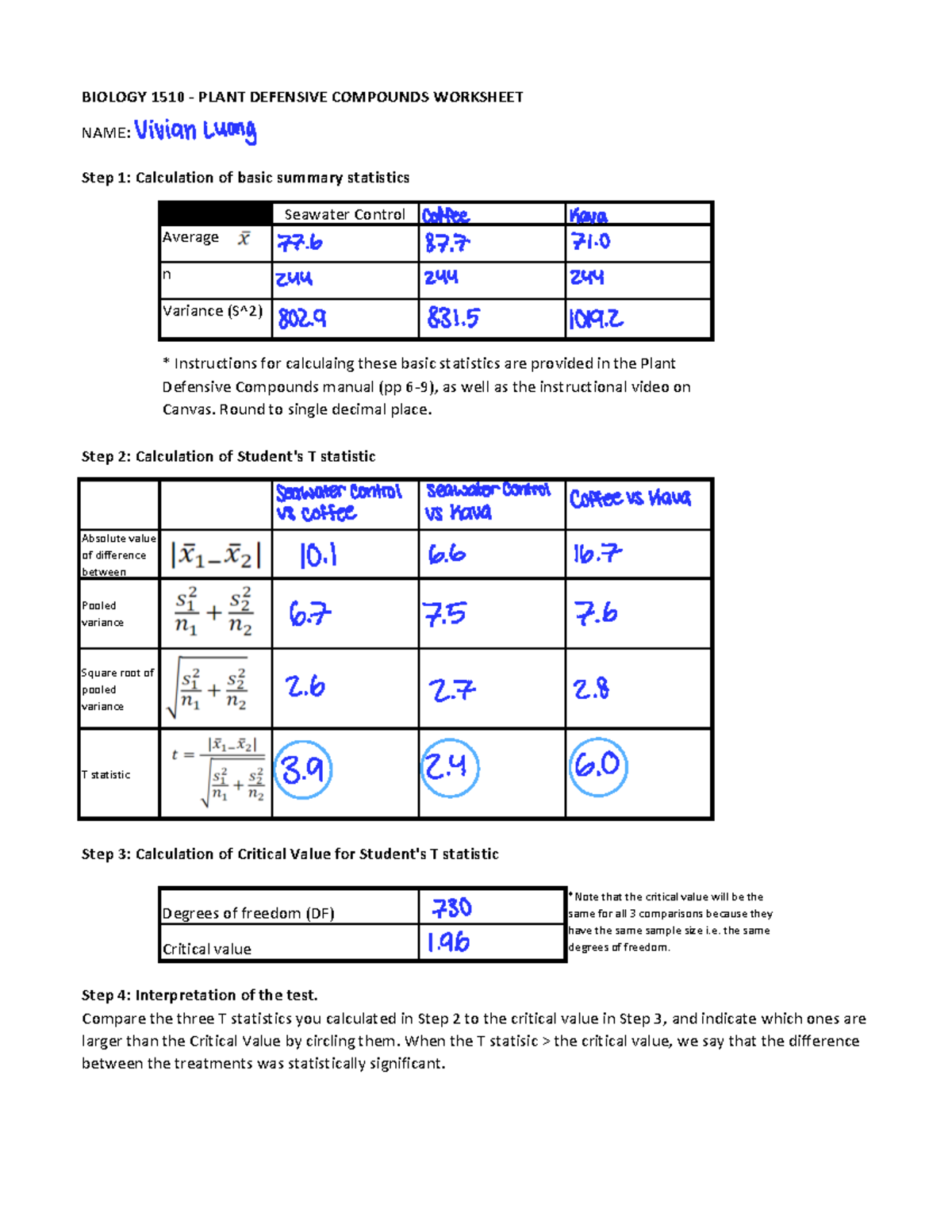 BIOL+1510+Plant+Defenses+stats+worksheet+W2024 - BIOLOGY 1510 - PLANT ...
